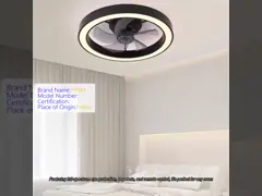 China Wholesale  Modern Silent Fan Bedroom Fan Light Full Spectrum Eye Protection Invisible Living Room Study Room Dining Room Fan Light for sale