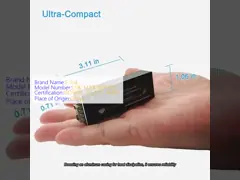 Micro Mini 802.3at PoE+ PD 10/100/1000BASE-T to 100/1000BASE-X SFP Media Converter