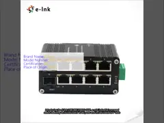 Mini Industrial Managed 8-Port 10/100/1000T + 2-Port 100/1000X SFP Ethernet Switch