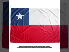 100% Polyester CMYK Colour Chile Flag National Screen Printed