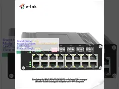 Industrial L2+ 16-Port 10/100/1000T 802.3at PoE + 4-Port 1000X SFP Managed Ethernet Switch
