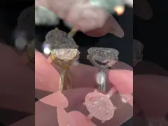 Luxuryshine Oval Cut VVS2/VS1 Lab Grown Diamond 1-5CT Solitaire Ring 18K solid Gold custom Jewelry With IGI Certificate