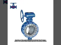 Valvola a farfalla tri-eccentrica metallica a tenuta stagna