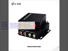2Ch Bi-directional RCA Audio over Fiber Optical Converter