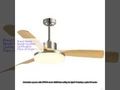 China Wholesale  Modern 42/52 Inches Ceiling Fan Light 3 Blades DC Motor Remote Control Switch Iron Lamp Body Black/White Color for sale