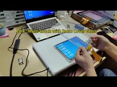 10.4-inch Anti-vandal Capacitive Touch Panel Built with 3mm Tempered Cover Glass