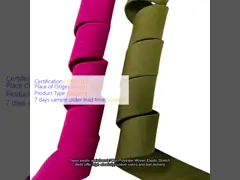 Cinturón elástico tejido de poliéster, entrega rápida, cinturón de cintura de color para las necesidades de las mujeres