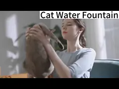 24H Monitoring Emergency Alarm Pet Drinking Machine Stainless Steel Base
