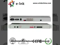 4E1 PDH Optical Multiplexer with 1FE Ethernet EOW Phone Console NMS 120km Transmission