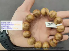 China Adjustable Agarwood Jewelry Bracelet featuring Lobster Claw Clasp for sale