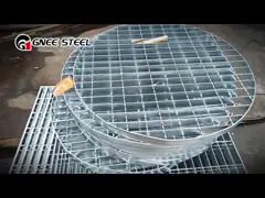 China Mild Steel Heavy Duty Steel Grating 75mm x 6mm Metal Drain Grates Steel Bar Grating for sale