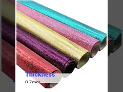 China Mesh Glitter PU Leather Fabric 0.7mm Thickness 140cm Width for Shoes Bags Phone Cases for sale