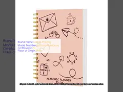 Elegant Style Feature Spiral Hardcover Notebook with Personalization Option Logo Printing and Customized Colour