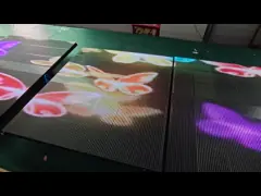 Chine P3.91 Écran à LED transparent Grille à couleur pleine écran à glace à LED Écran publicitaire électronique intérieur Écran vitré à vendre