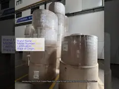 China PLA Coated Paper Roll for High-Temperature Resistant Food Packaging Solutions for sale