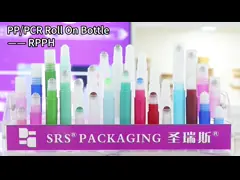 RPPH PP PCR Rollo de plástico en botella Contenedor de bolas de rodillo