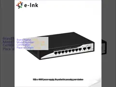 8-port 10/100BASE-T PoE and 2-port 100BASE-T Uplink Ethernet Switch