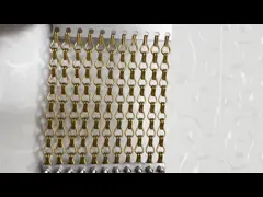 Custom Aluminum Double Hook Chain Link Curtain for Space Division