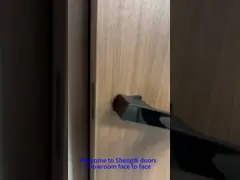Wood finished aluminum door