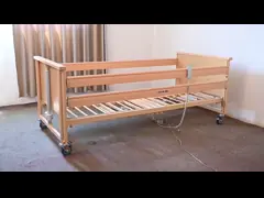 China Unfolded Medical Wood Bed Home Care Hospital Furniture for Commercial for sale