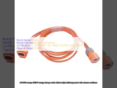 Cable de stockage d'énergie pour véhicules électriques orange 600V AC 900V DC Conducteur en cuivre