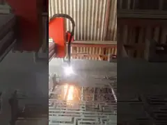 gantry cnc plasma cutting machine on site