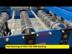 China YX51-316-1000 Decking Roll Forming Machine Steel Decking Floor Decking Metal Forming for sale