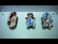 China Custom Blank Oval Shaped Metal Stapler For Office Promotion Sublimation Stapler for sale