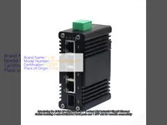 Mini Industrial 4-Port 10/100/1000T + 1-Port 100/1000X SFP Gigabit Ethernet Switch