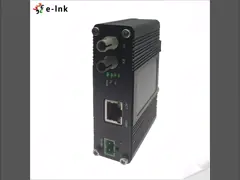 Mini Industrial 10BASE-T to 10BASE-FL Ethernet Media Converter