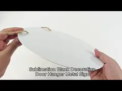 China Christmas Home Decor Sublimation Metal Blanks Aluminum Circle Decorative Hanging Plaque for sale