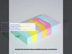 China Custom Transparent Window Nail Display Gift Box High End Printed Jewelry Paper Box for Press Nails for sale