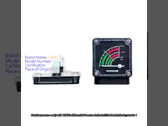 Temperature Differential Pressure Indicator in Black for Maximum Destructive Temperature of 120C in Industrial Applications