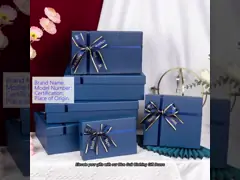 Blue Suit-Clothing Gift Boxes With Bowknot, Rectangular Tiandihe Gift Boxes