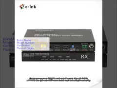 4K@60Hz 4:4:4 Uncompressed Audio-Video Fiber Optic Extender