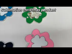 China Sublimation Christmas Gift Ideas Christmas Tree Pendant Customized Photo Christmas Ornaments for sale