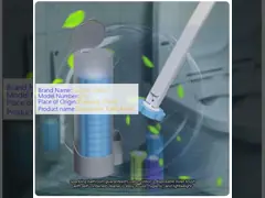 반짝이는 욕실을 위한 욕실 청소 일회용 변기 브러시, 가벼운 변기 세정제