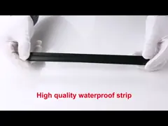 Cina Striscia di tenuta impermeabile con striscia di tenuta in vetro PVC scorrevole nera personalizzata di fabbrica in vendita