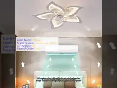 China Manufacturer LED Ceiling Chandelier Modern Luxury Living Room Dining Room Kitchen Bedroom Decorative Art Ceiling Fan Light for sale