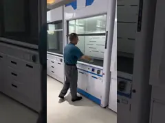 China Full Steel Automatic Lifting Dropping Doors  Laboratory Fume Hood Solutions  for Low-Noise Work Environment Noise Level≤60dB Airflow 100m3/h for sale