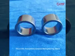 China Customized SSIC Pressureless Sintered Sliding Bearing Sleeve For Pump for sale