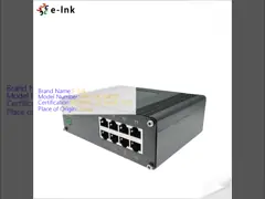 Unmanaged Industrial 8-port 10/100/1000BASE-T (PoE+) Ethernet Switch