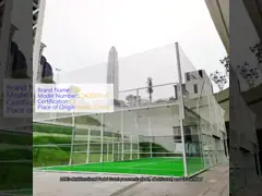 China Outdoor Waterproof Padel Tennis Court Canopy Sport Padel Court Roof Cover Padel Tennis Court for sale