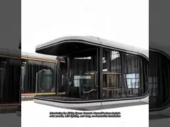 China 500kg Space Capsule House with Solar Panels and LED Lighting for sale