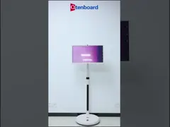 Qtenboard 27 32 pollici per ufficio riunioni touch screen Smart TV mobile Wireless Wifi Android 13 TV portatile su ruote