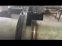 China 12" OD Cold Cutting Pipe Machine Clamshell Steel Pipe Beveling Machine for sale