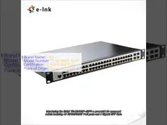 L2+ 48-Port 10/100/1000T 802.3at PoE + 4-Port 100/1000X SFP Managed Switch