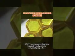 China Yellow Single Crystal Lab Grown Diamonds HPHT 3mm - 6mm For Milling Tools for sale