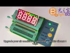 Желтый/зеленый/красный 4-значный 7-сегментный светодиодный дисплей для контроллера кондиционера