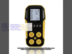 China 4-in-1 Multi-Gas Detector CH4 CO H2S O2 High-Precision Multi-Gas Detector Sensor with Alarm Settings for sale